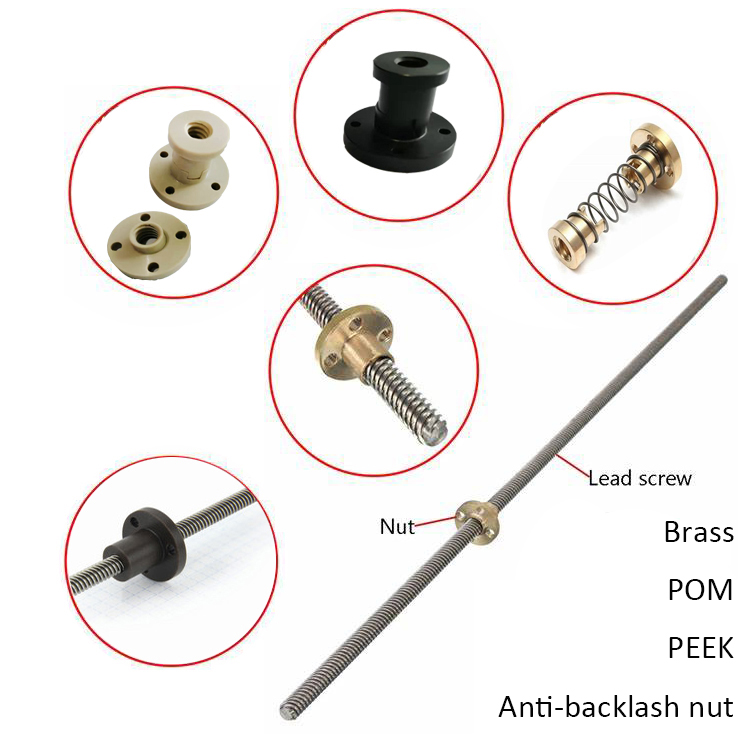 Non Captive NEMA 14 Stepper Motor Lead Linear Actuators: Lead Screw ...